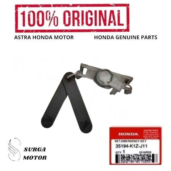 Honda PCX 160 K1Z Motorcycle Emergency Key Emergency Seat Lock, Scoopy ...
