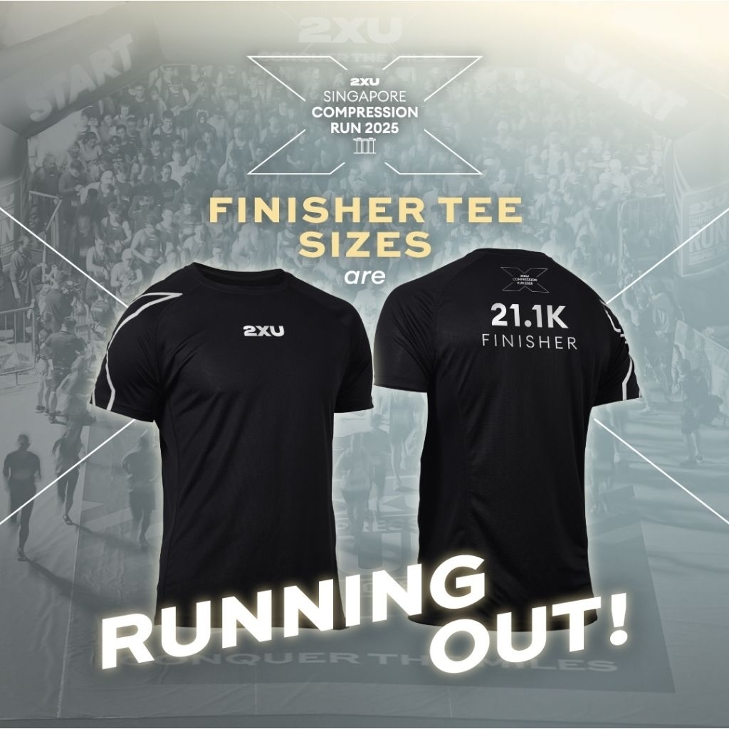 ORIGINAL 2XU JERSEY FINISHER HALF MARATHON COMPRESSION RUN SINGAPORE ...