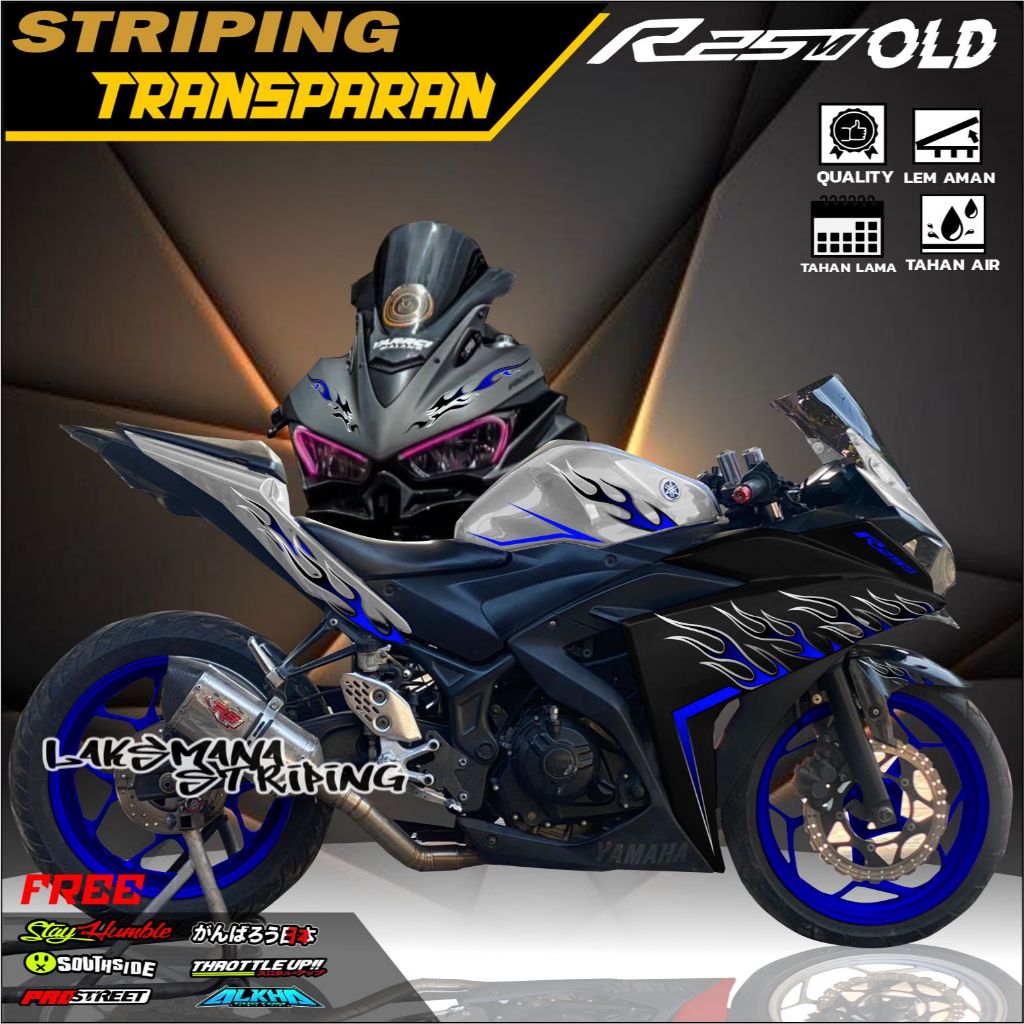 YAMAHA R25 old transparent Striping API Striping various motorbike ...