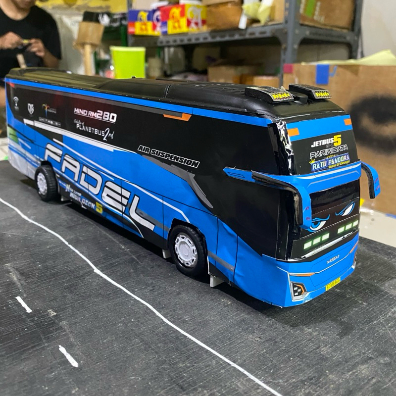 Modified plastic bus miniature trending tiktok basuri FADEL RATU ...