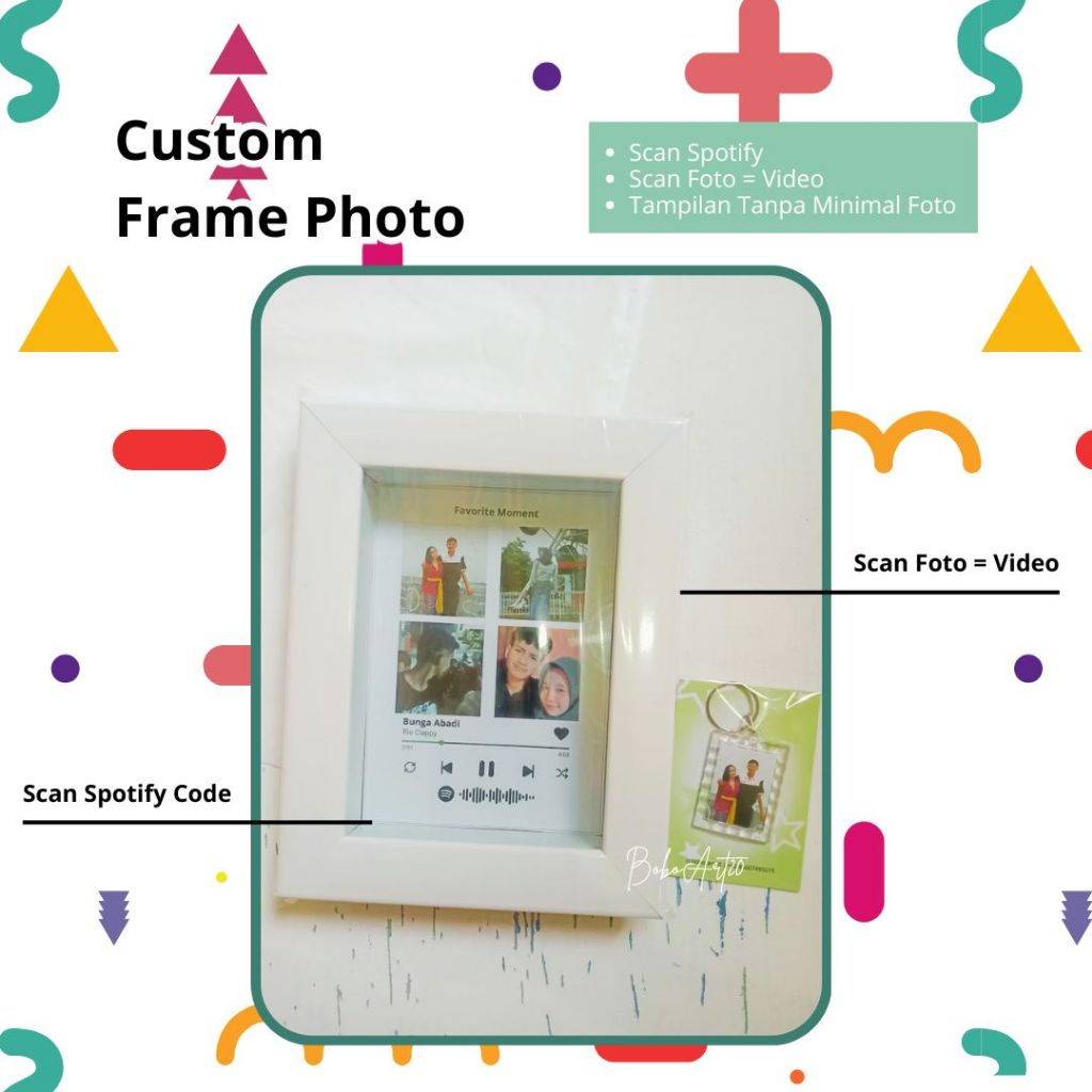 Custom photo frames | Scan Spotify Music | Scan Video | 3d Photo Frames ...