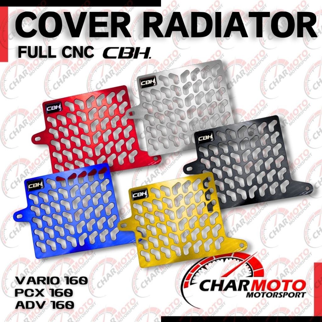 Full Aluminum CNC radiator Cover - CBH Original - VARIO 160 PCX 160 ADV ...