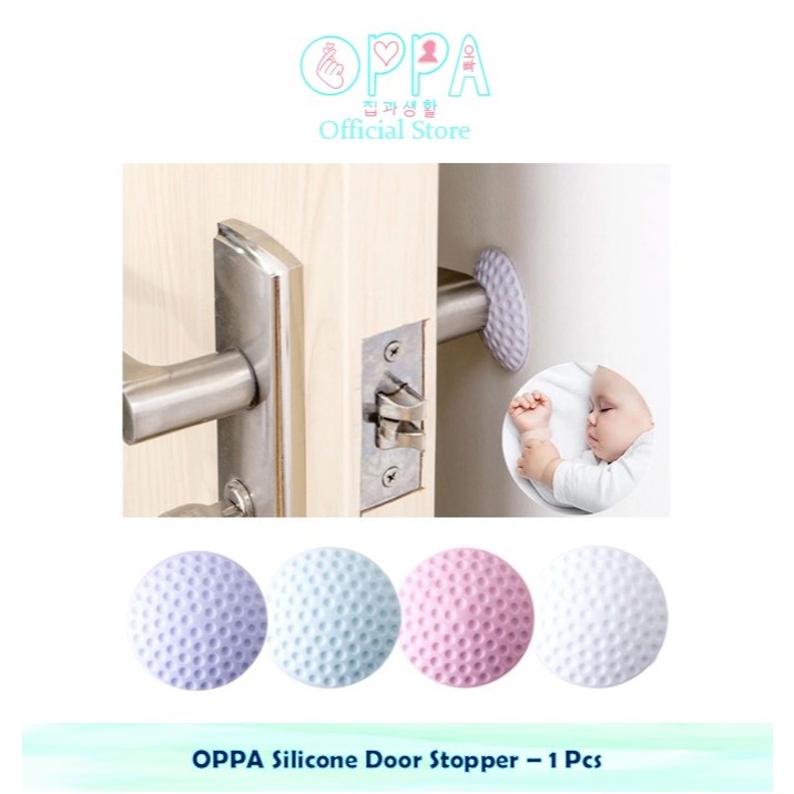 Oppa Safety Door Handle Hinge Rubber Silicone Door Stopper Wall ...
