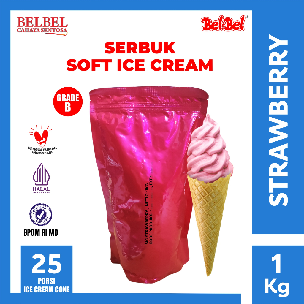 Ice Cream Powder / Ice Cream Powder Vanilla Chocolate Strawberry Flavor ...