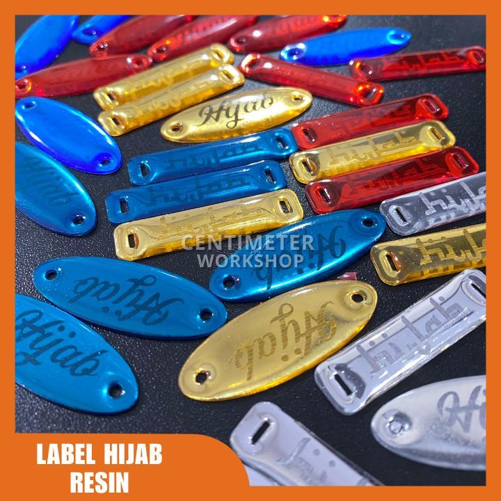 Hijab Labels / Resin Hijab Lab / Acrylic Hijab Labels / Per 100 PCS ...