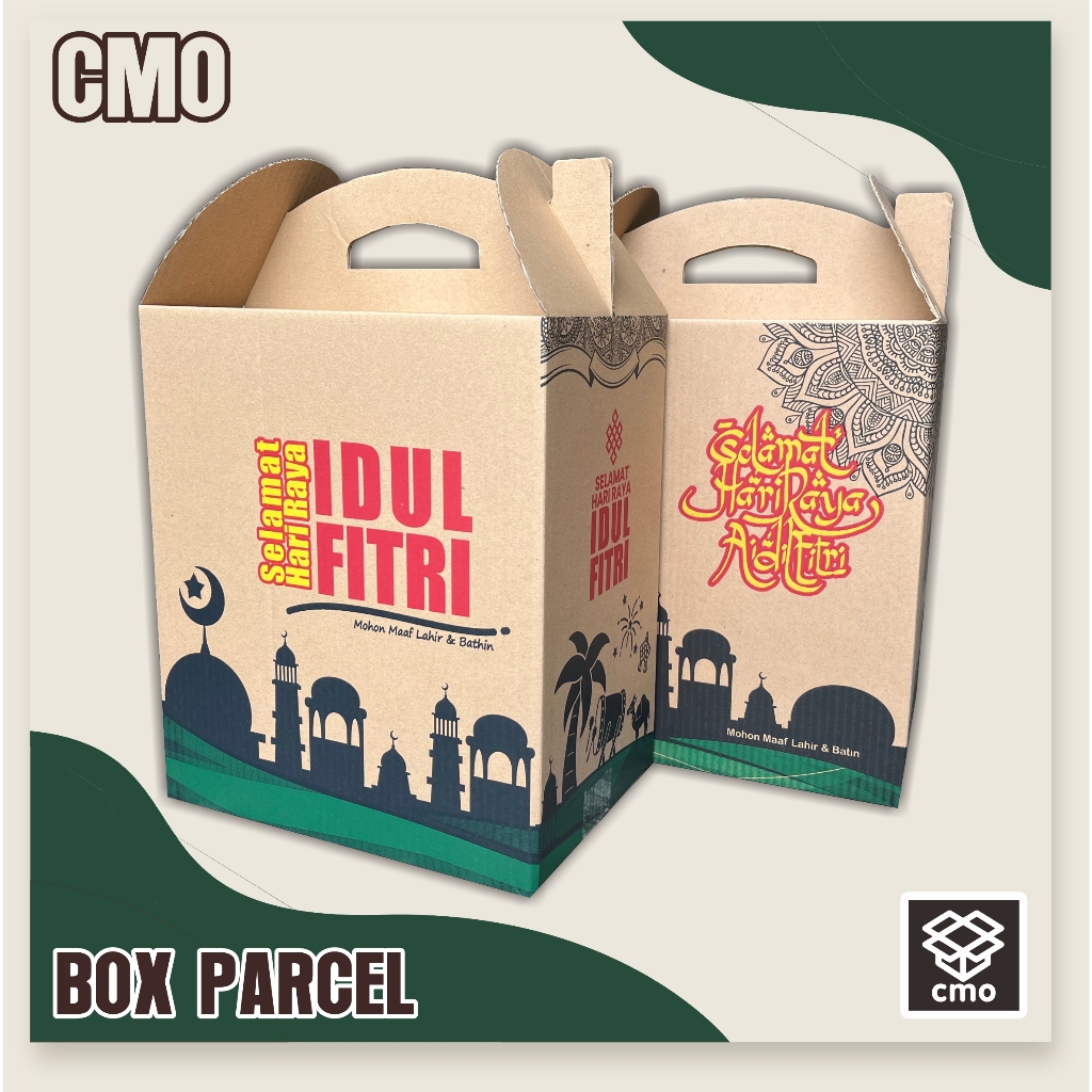 Parcel Cardboard 30x20x35 cm (Tote Model) Cardboard | Parcel Parcel | Eid | Eid Al-Fitr ...