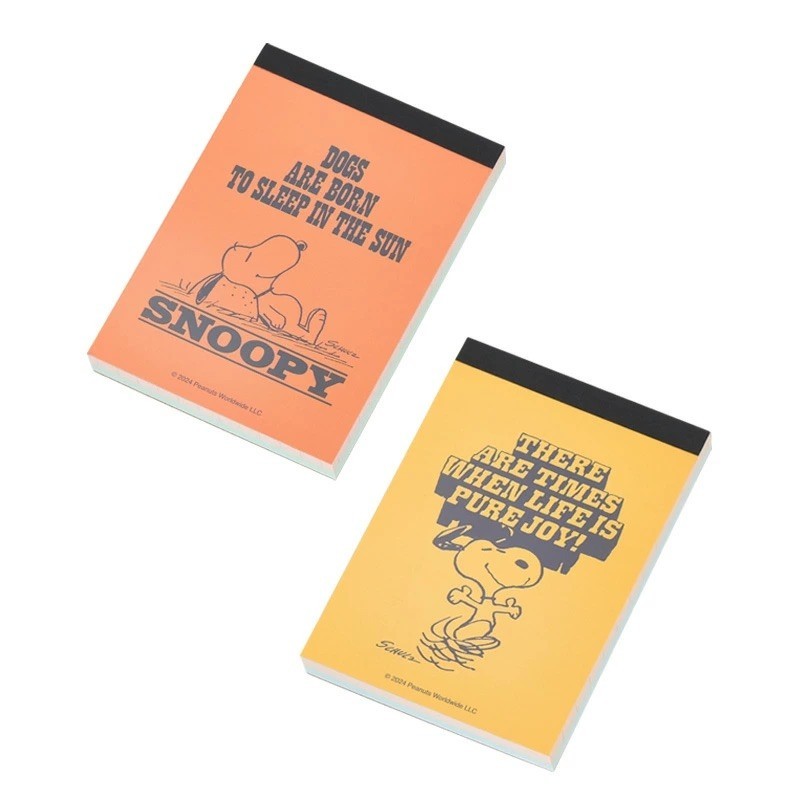 Mini Memo Pad Peanuts Snoopy 75th Anniversary Woodstock Note Small Book ...