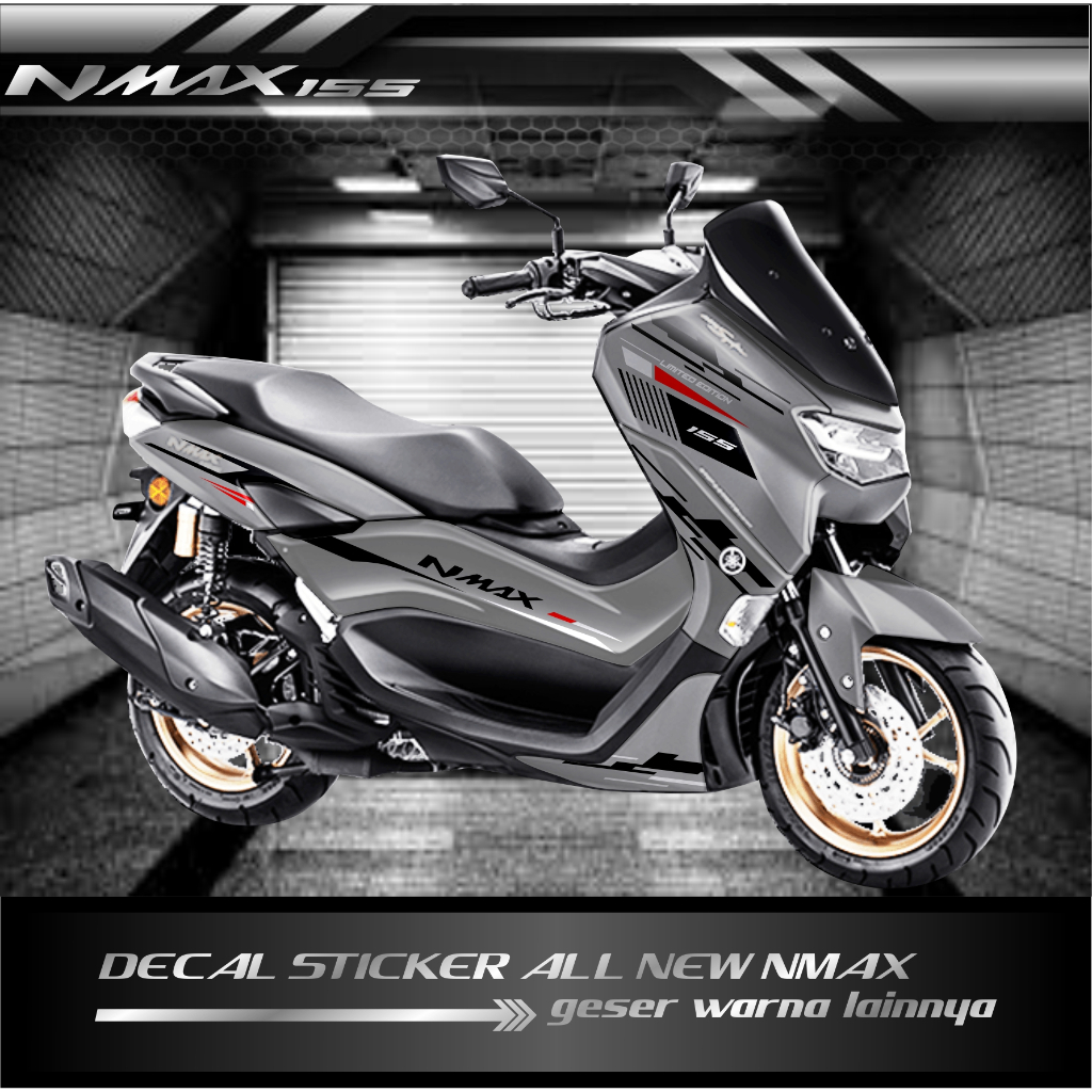 New nmax sticker Decal, simple graphic motif, various color choices ...