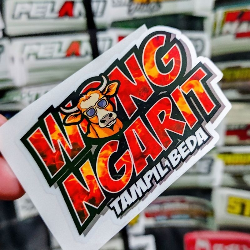 Wong NGARIT GLOSSY sticker | Shopee Malaysia