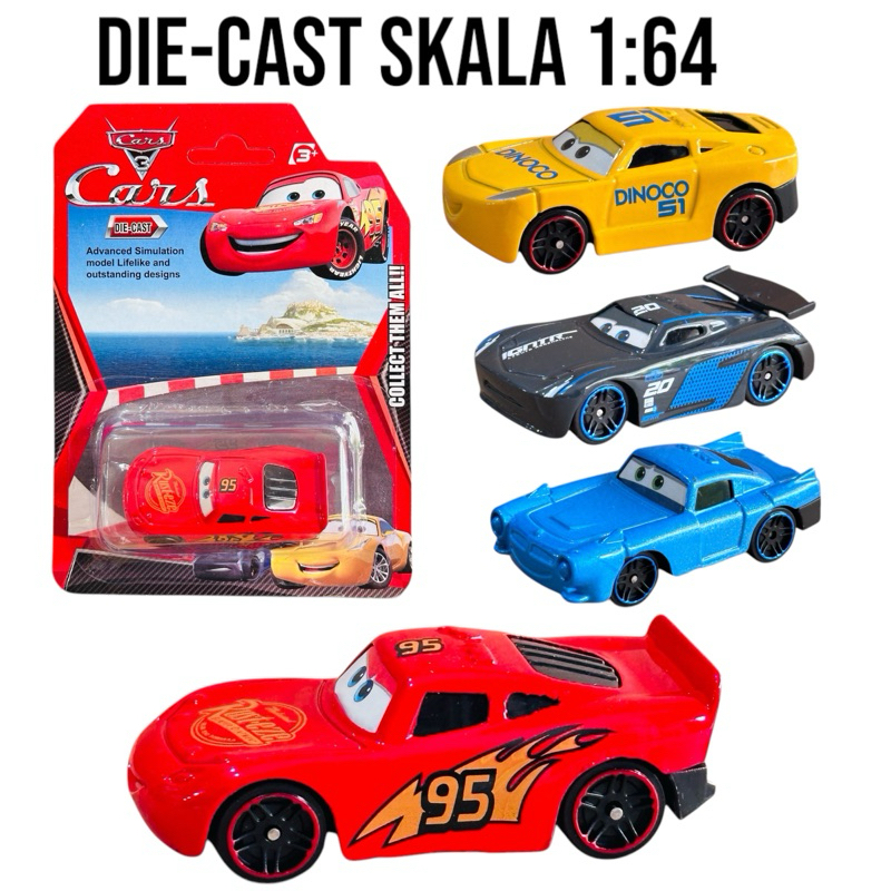CARS DISNEY PIXAR ALLOY SIECAST MCQUEEN - LIGHTNING MCQUEEN-DINOCO CRUZ RAMIREZ-BOBBY SWIFT ...