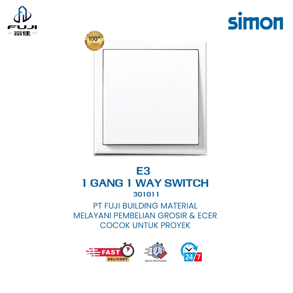 Simon Wall Socket Light Switch E3 1 Gang 1 Way Switch Modern Minimalist | Shopee Malaysia