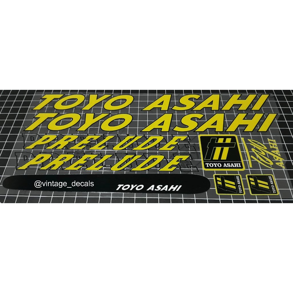 Toyo asahi prelude sticker | Shopee Malaysia