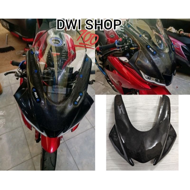 Yamaha R15 V3 Vva Headlamp Cover original Carbon kevlar Model | Shopee ...