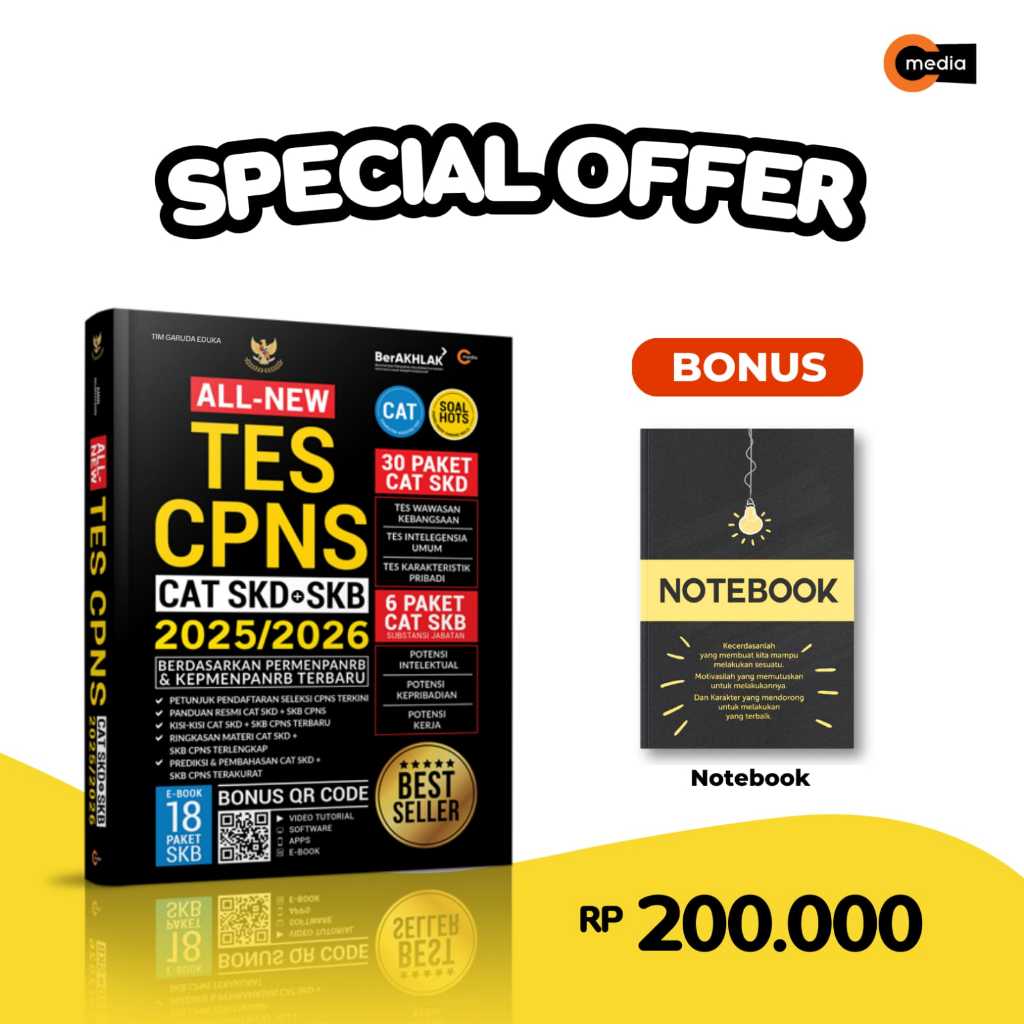 Pre Order Books - All-New CPNS CAT SKD Test + SKB 2025/2026 - Amin ...