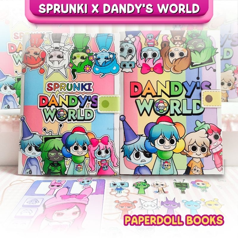 Sprunki X DANDY'S WORLD PAPERDOLL BOOKS | Shopee Malaysia