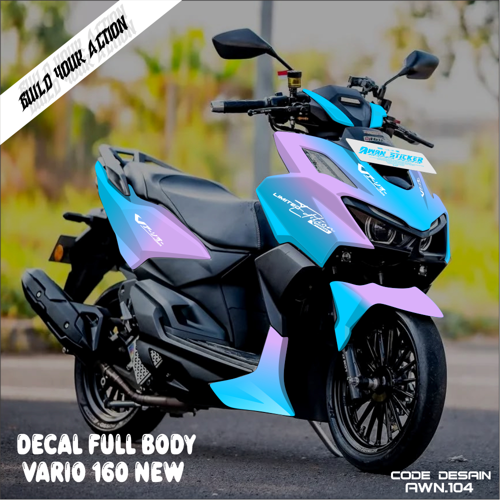 Honda Vario New 160 Fullbody 2022 Decal Sticker - All New Vario 160 ...