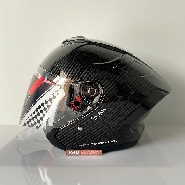 Original JS Armor Carbon Glossy Helmet | Shopee Malaysia