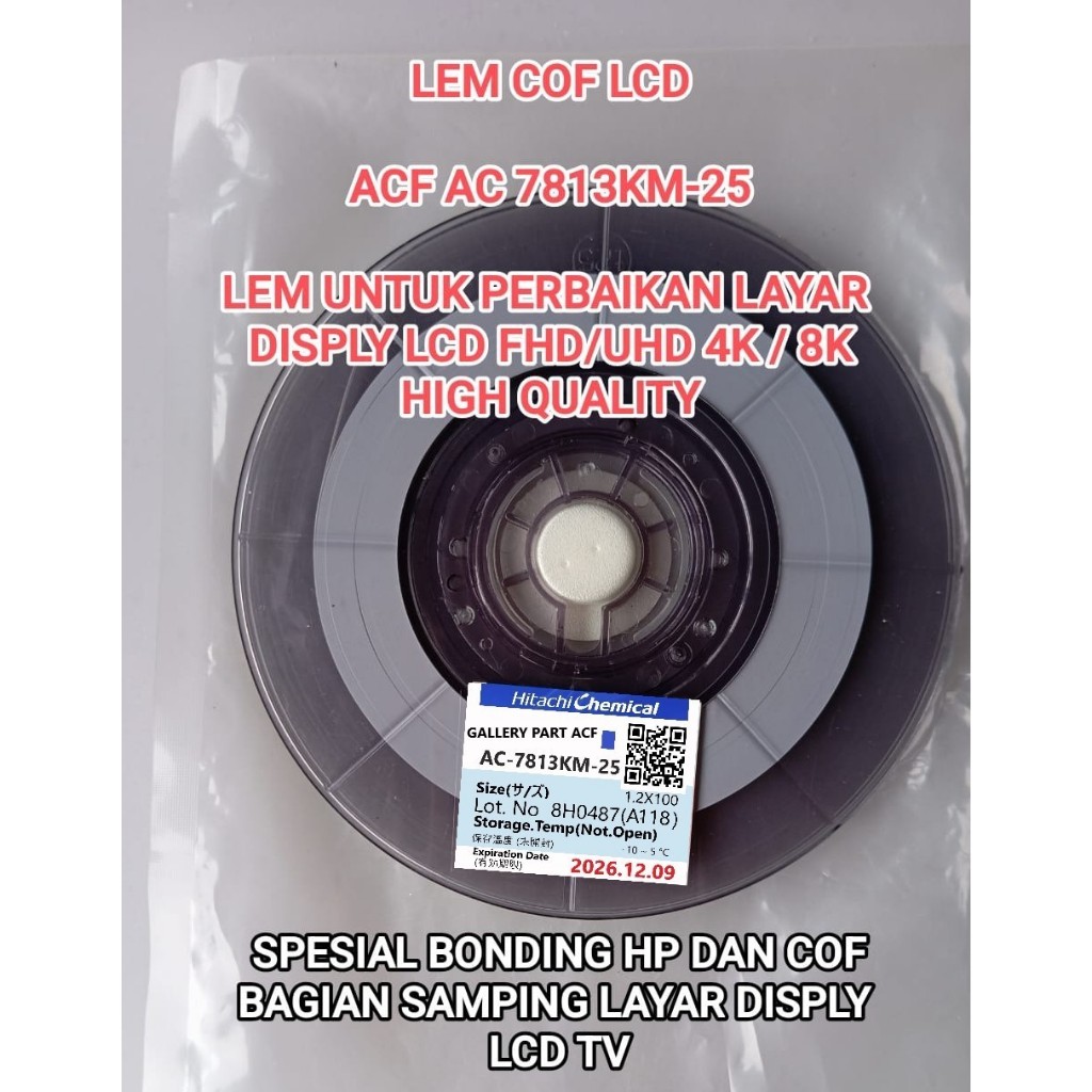 Acf GLUE AC-813km-25 OR AC-9865AY-35 ADHESIVE GLUE FLEXIBLE CABLE COF ...