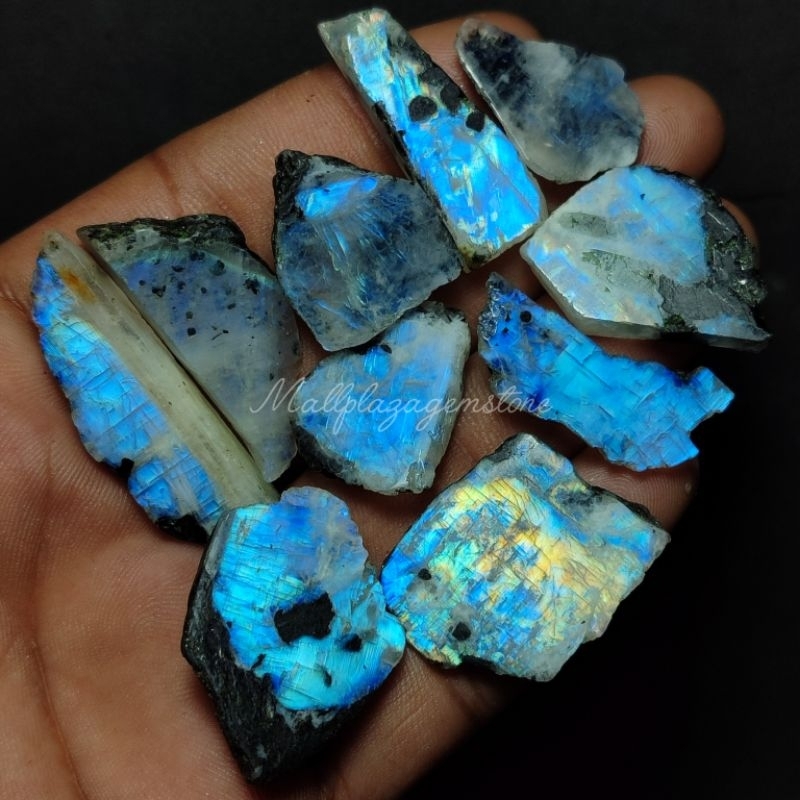 Natural moon bead stone, super quality HQ / chunks of moon bead stone ...