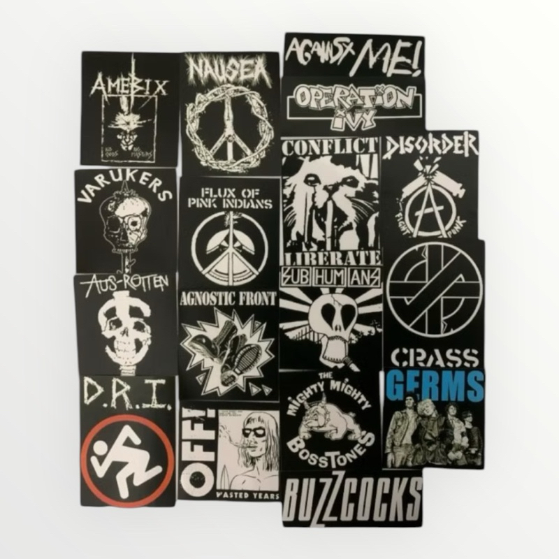 Anarcho Punk Band Sticker Pack (16 stickers) | Shopee Malaysia