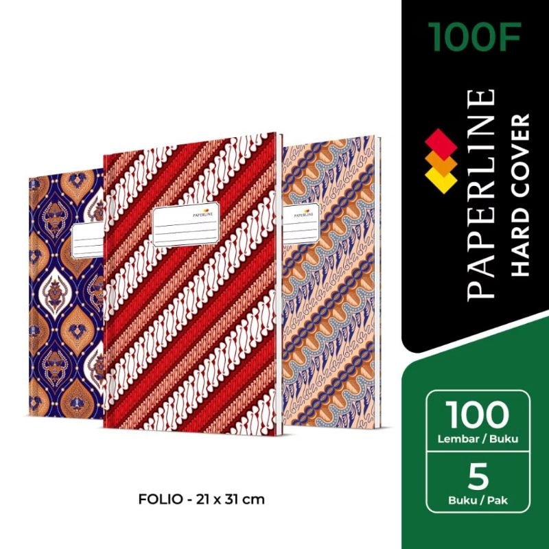 Hard Cover Book F4 / Folio 100 Paperline (pcs) | Shopee Malaysia