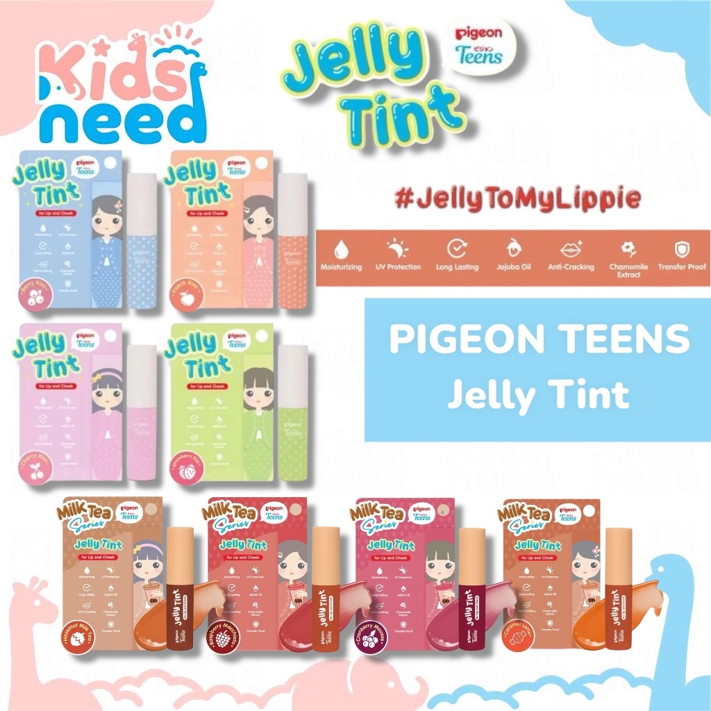 Pigeon TEENS Jelly Tint / Lip Tint Jelly Pigeon / Milk Tea Series (8 ...