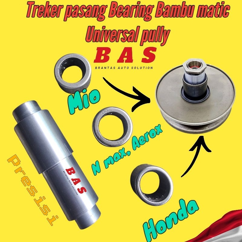 Treker Installing Bamboo Bearings Pully cvt universal honda yamaha Etc ...