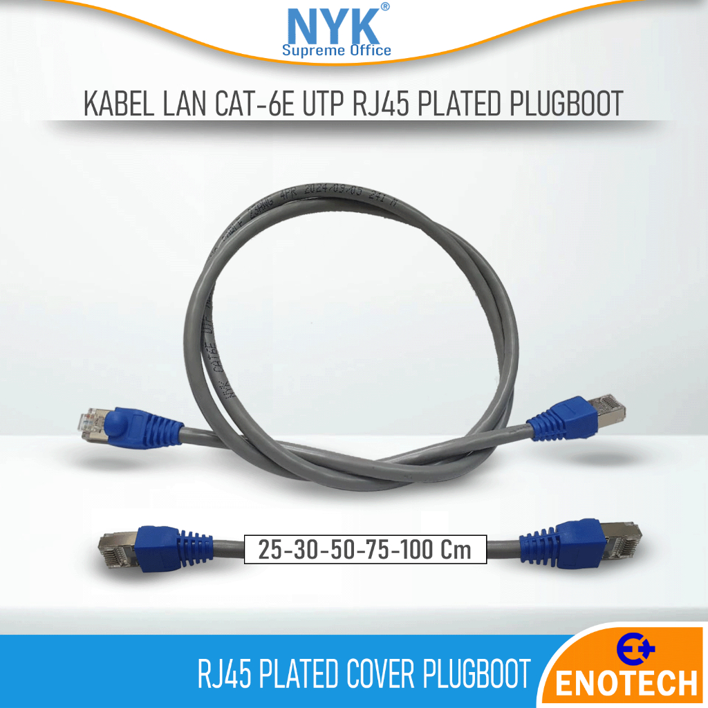 Lan Cable CAT6E UTP NYK Internet Ethernet Cable RJ45 PLATE Connector ...