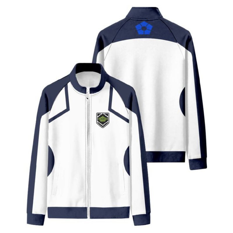 Blue lock turtle neck anime cosplay tracksuit jacket | Shopee Malaysia