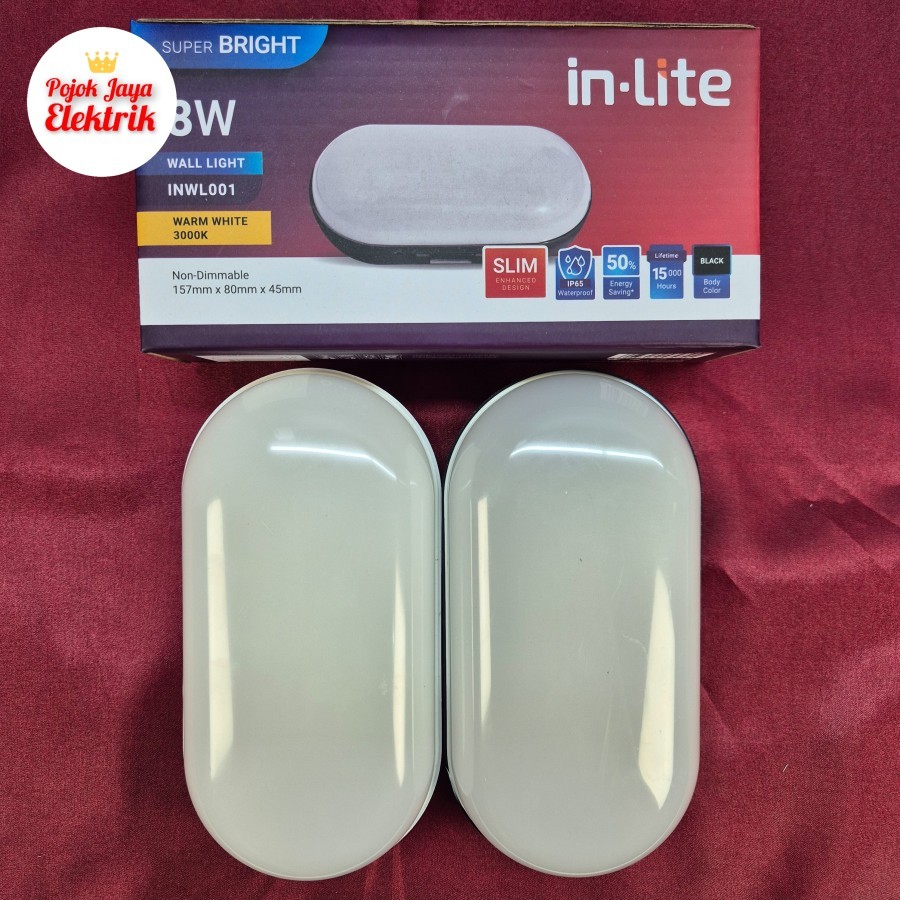 INWL001 LED Ceiling Wall Stair Light 8W Watt OutBow IP65 Inlite ...