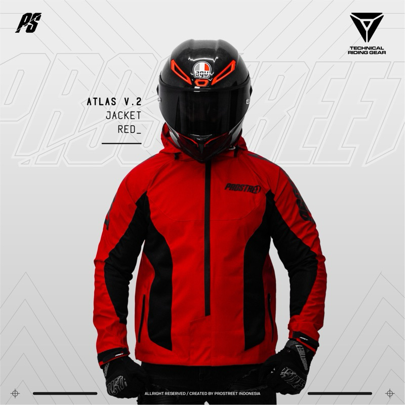ORIGINAL ATLAS RED V2 PROSTREET JACKET | Shopee Malaysia