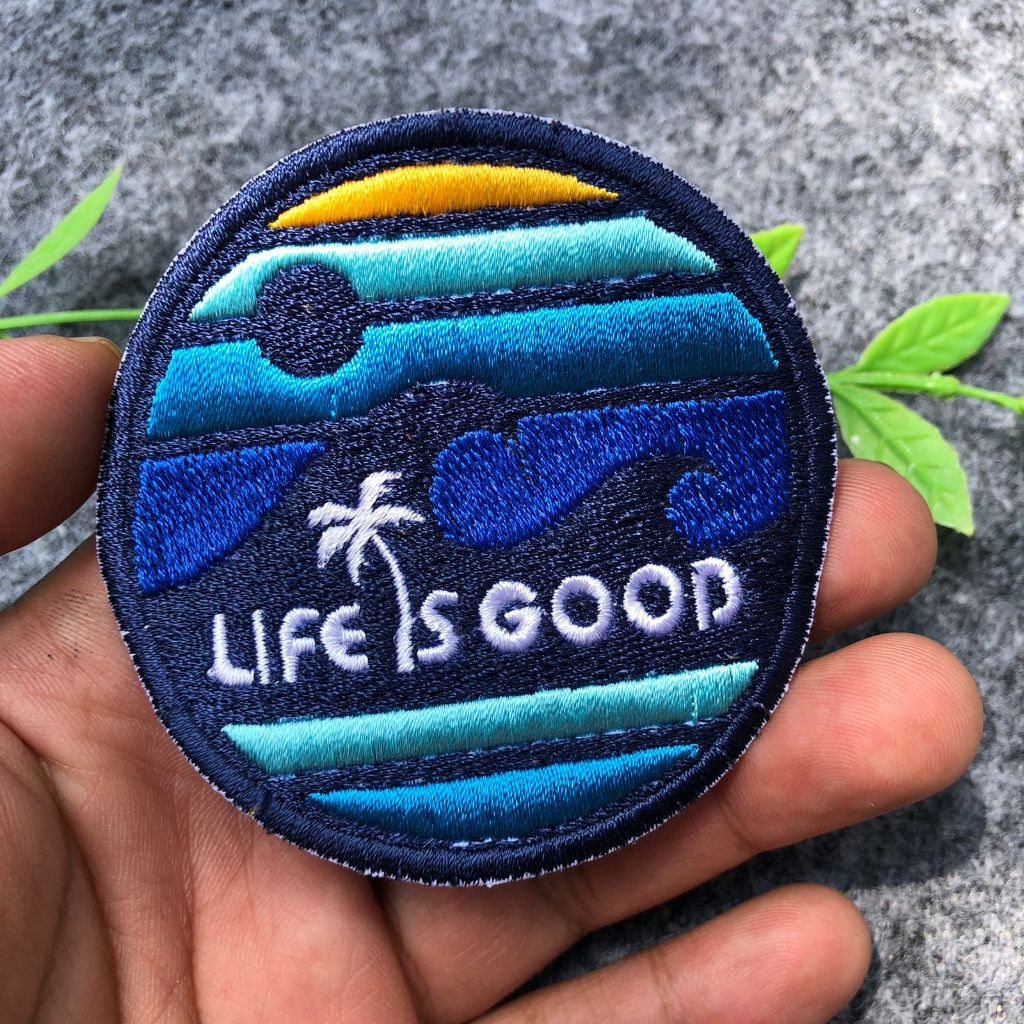 Patch Life is Good Emblem Surf Theme Adventure Travel Premium Patch ...