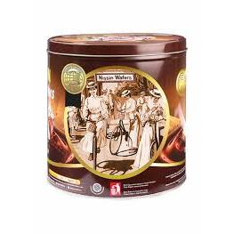 Nissin Wafer ROUND CANNED Chocolate BIKE 570 GRAM Wafers - Chocolate Flavor Nissin Wafers/Nissin ...