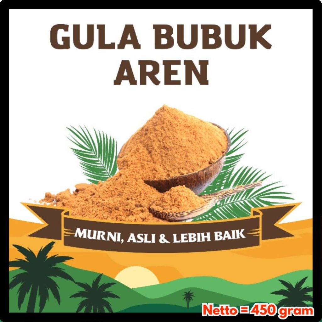 Original PALM POWDER SUGAR, 100% ORIGINAL AREN POWDER SUGAR, 100% ...