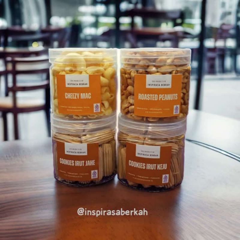 6 Variants Gluten Free Cookies Snack Jar Packaging Irut Cheese Ginger ...