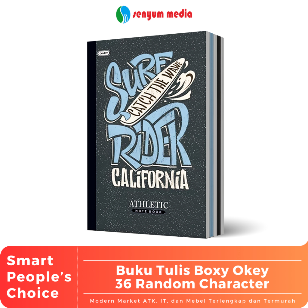 Boxy OKEY Writing Book by KIKY 36 Sheets Random Character (1 Pack ...