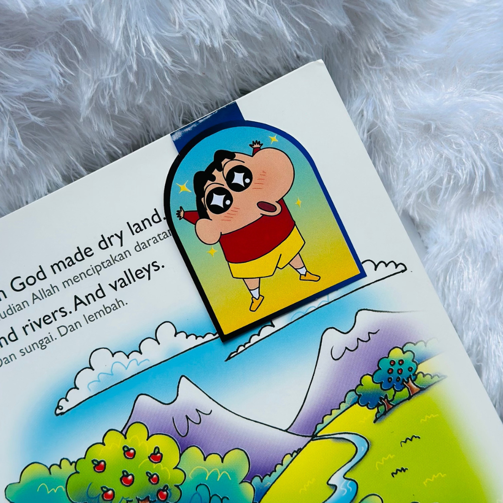 Magnetic Bookmark Crayon Shinchan - Cute Cartoon Shinchan Character ...