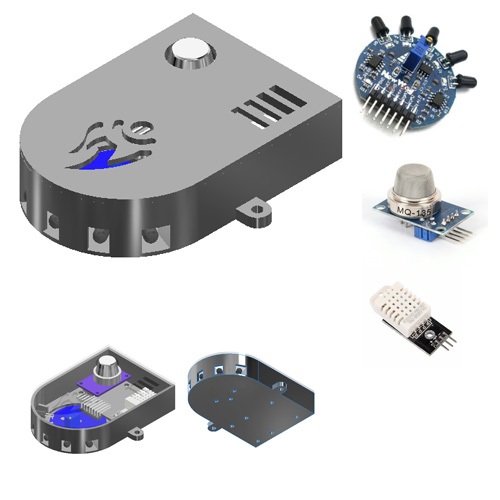 CHANEL Dht22 MQ135 Flame sensor Case 5 channels | Shopee Malaysia