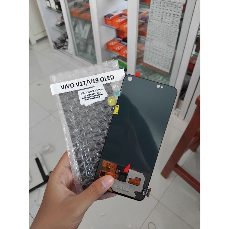 LCD FULLSET VIVO V17/ V19 NEO/ V19 INDONESIA BLACK OLED (FINGERPRINT ...