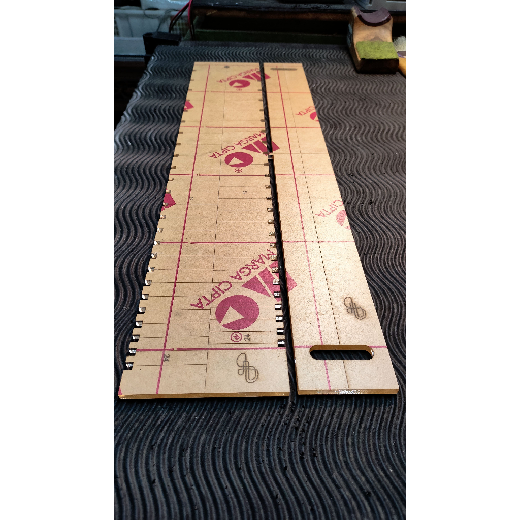 Fret Scale Slot Template + Stopper for Making Fret Slots on Guitar and ...