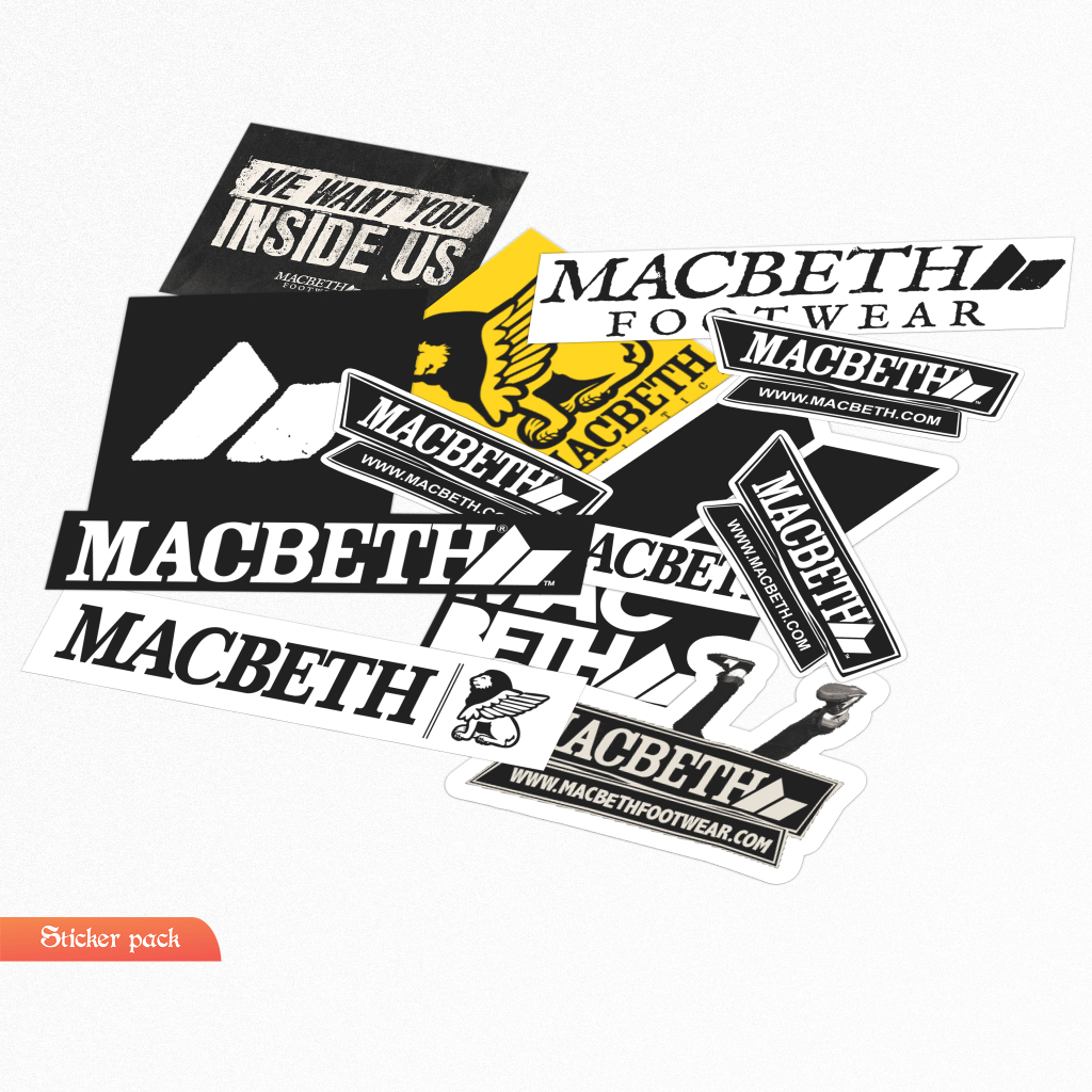 Macbeth brand distro Sticker / Sticker Pack | Shopee Malaysia