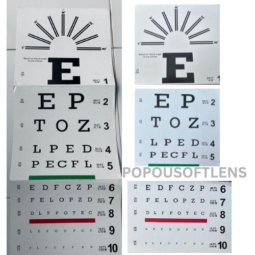 MATA Snallen Chart Alphabet Material PAPER AND FABRIC nearsighted eye ...
