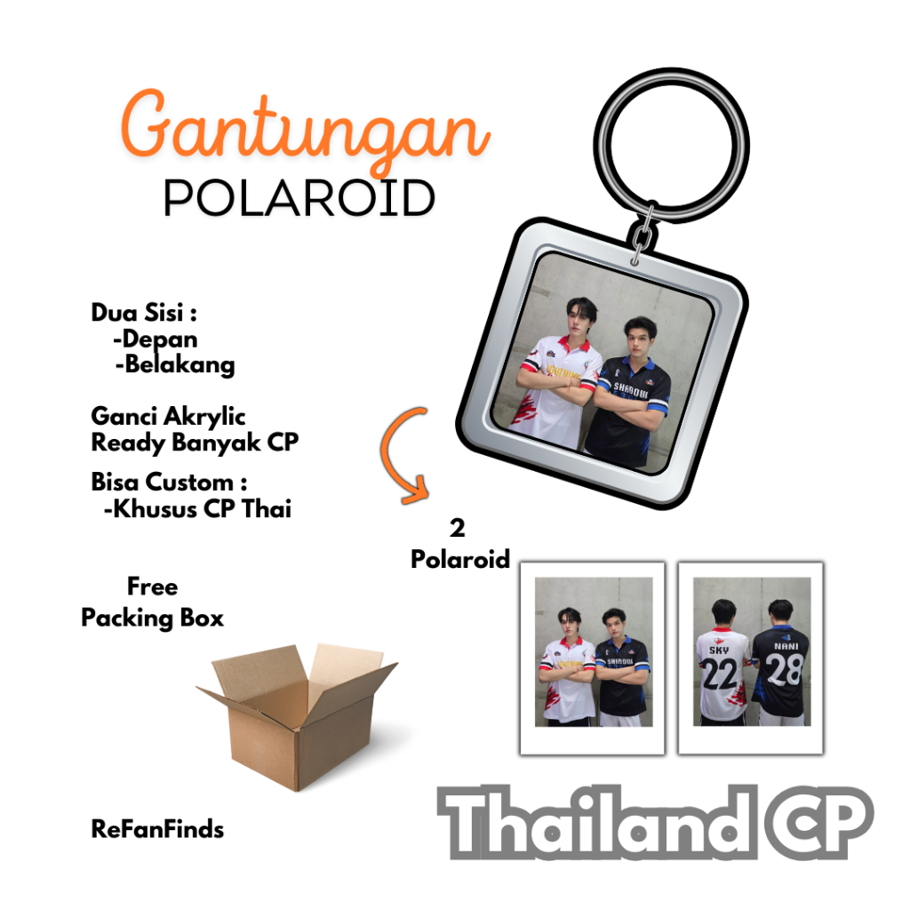 Keychain+polaroid [FREE PACKING BOX] 10K Get3ItemGMMTV Thailand Actor ...