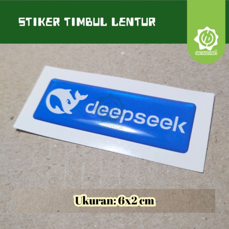 Deepseed logo flexible embossed sticker 6x2cm | Shopee Malaysia