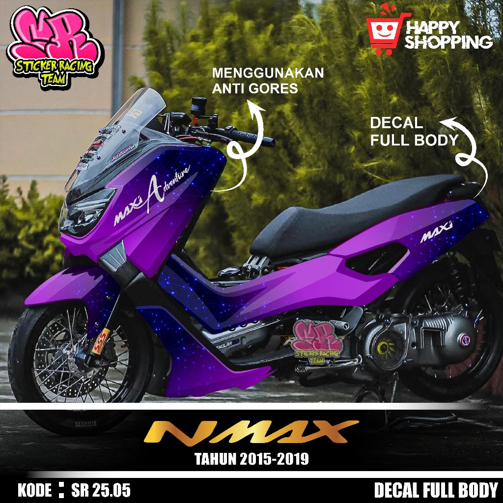 Old Yamaha Nmax Full Body Decal Sticker Old 2015 2016 2017 2018 2019 Old Nmax Full Body Sticker ...