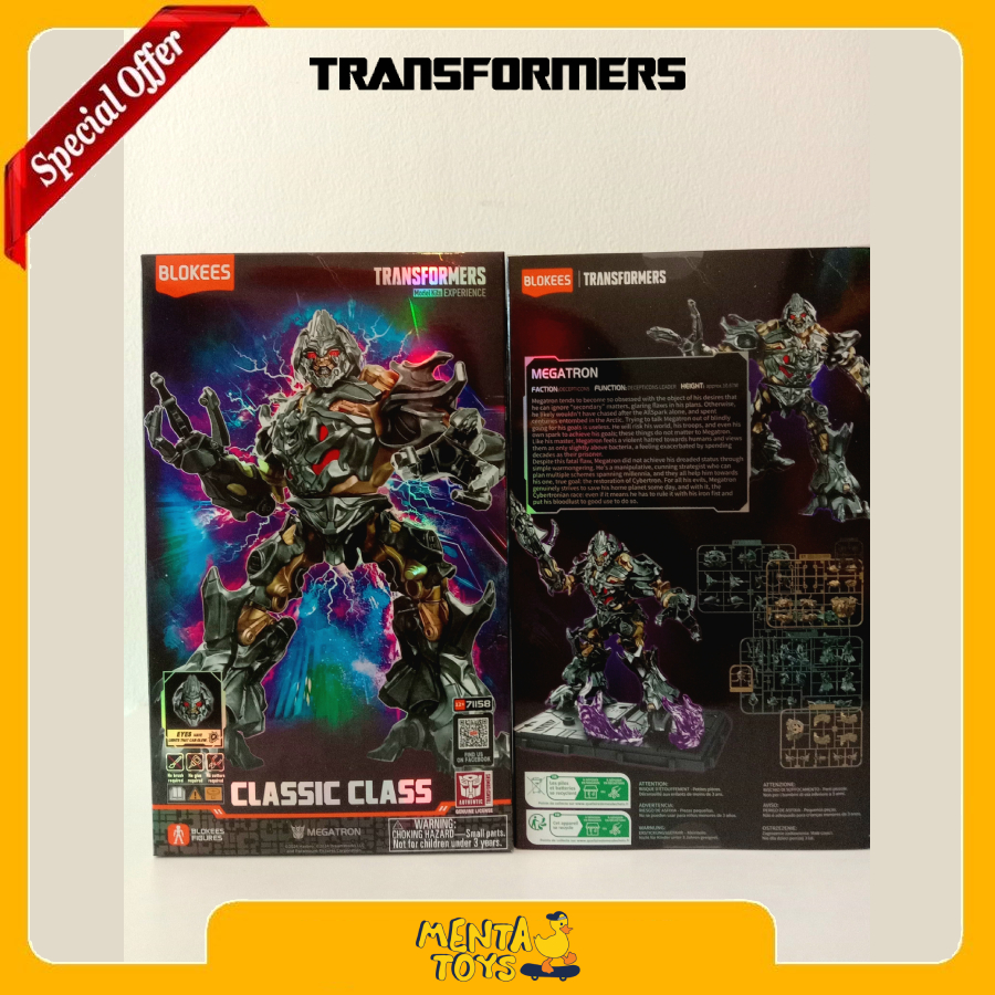 Blokees Figures Transformers - Classic Class CC 10 Movie ONE Megatron ...