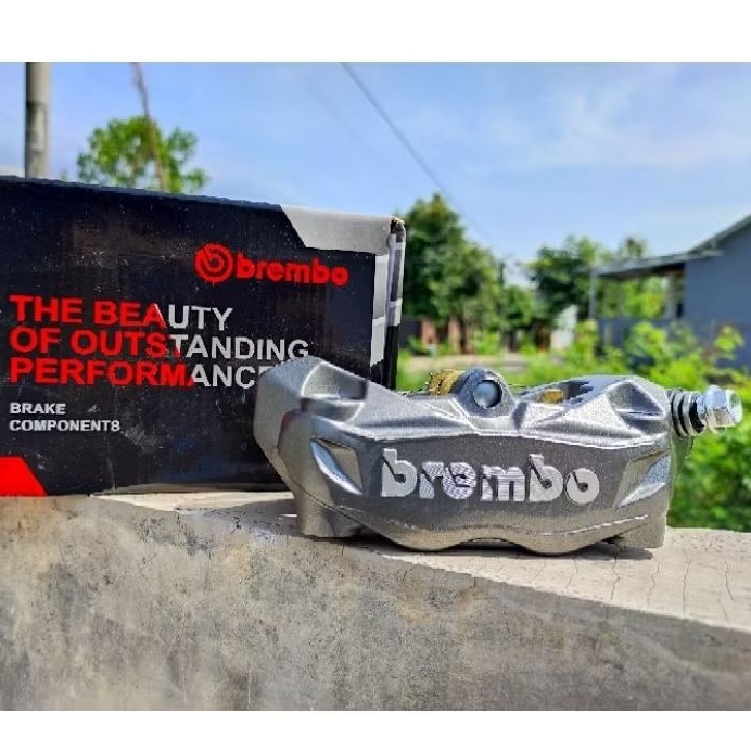 Front Caliper 8 remote M432 gray big 4 piston Caliper bremb0 M3 M432 4P universal motorbike ...