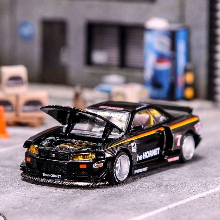 New Mini GT x Kaido House KHMG093 Nissan Skyline GT-R (R34) TAMIYA x ...