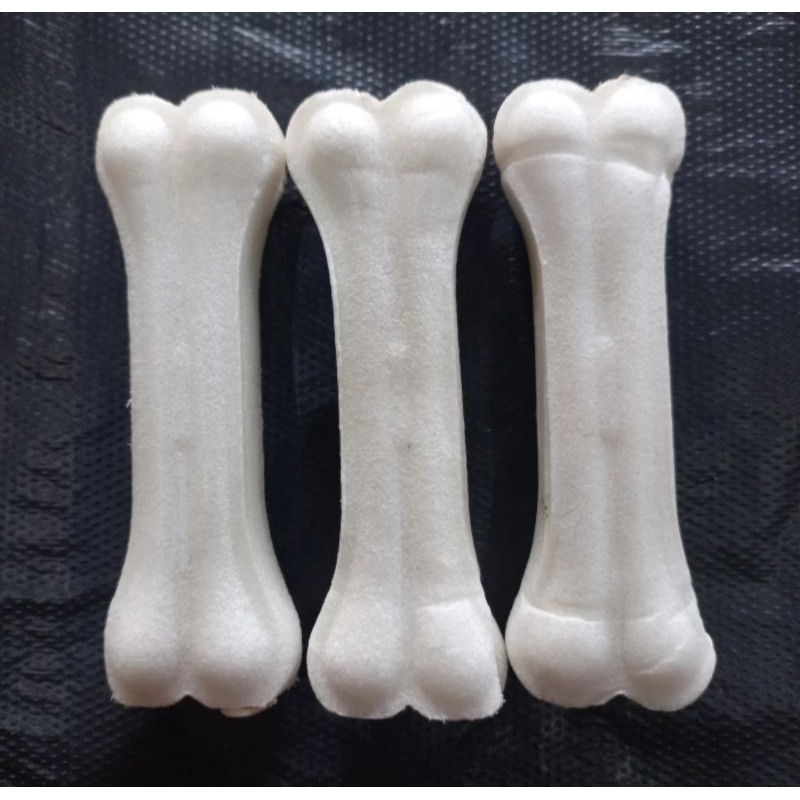 Rawhide Dog bone snack press bone Dog bite contains 3 pcs | Shopee Malaysia