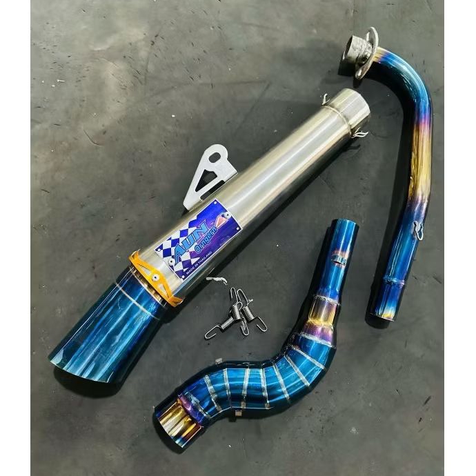Aun pipe canister contour open specs exhaust pipe for Wave 125 Xrm 110/ ...
